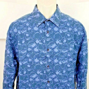 Perry Ellis | Shirts | Perry Ellis Mens Long Sleeve Shirt Xl 0 Cotton ...